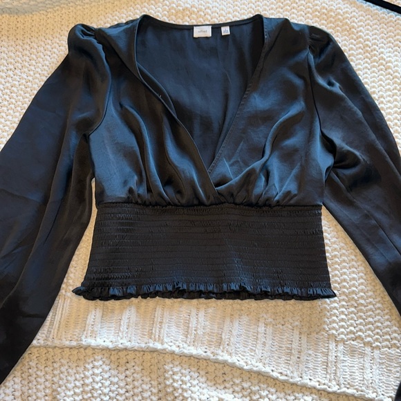Aritzia | Tops | Aritzia Satin Top | Poshmark